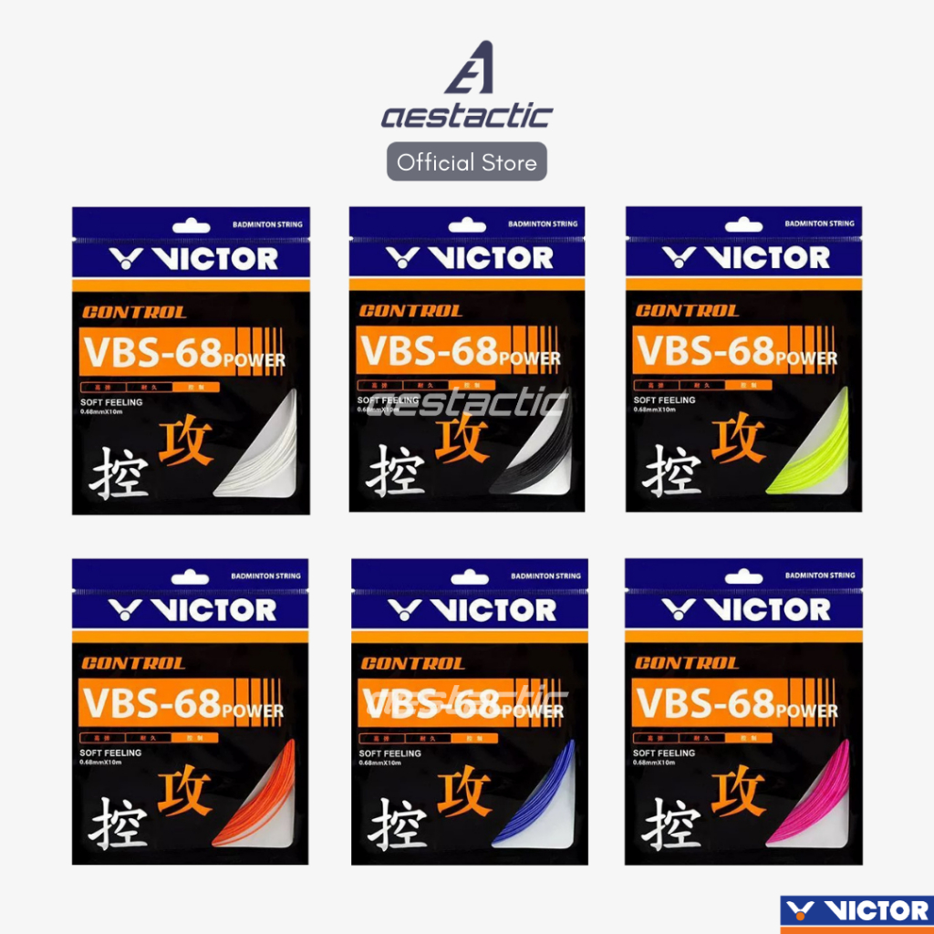 [100% ORIGINAL] VICTOR Badminton String VBS-68P VBS-68 Power | Shopee ...