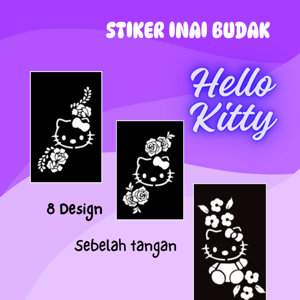 Ready Stock Sticker Inai Budak Sebelah Tangan Design Cartoon Sticker ...
