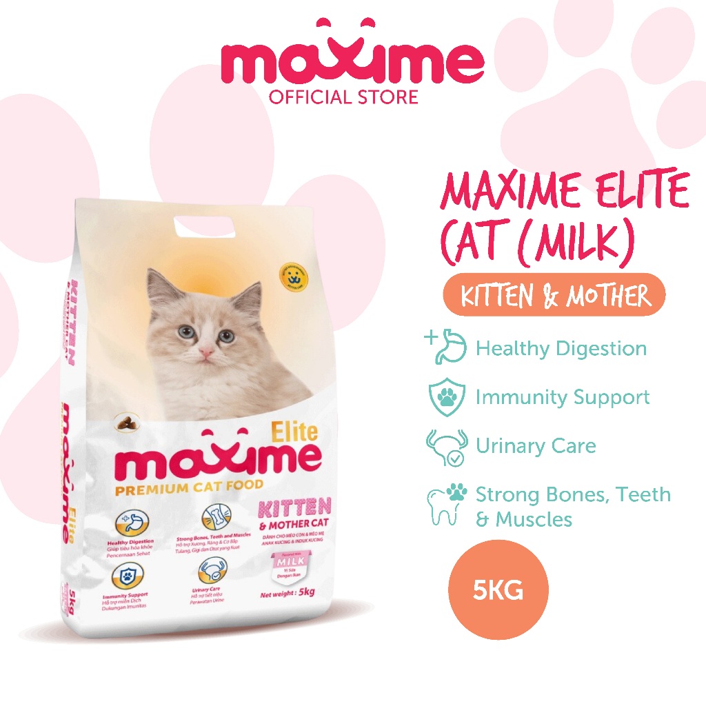 Maxime Elite Cat Kitten & Mother - Milk (5kg) | Shopee Malaysia