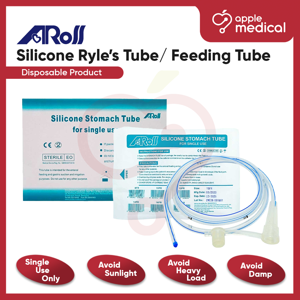 Aross Silicone Stomach Tube, Ryle's Tube, Feeding Tube | Shopee Malaysia