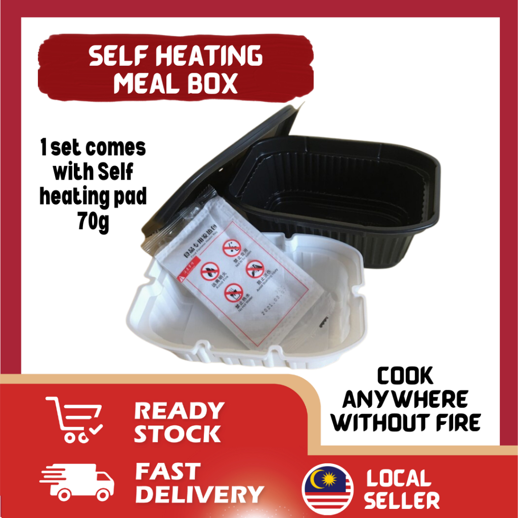 Self Heating Meal Box / Heating Pad / Food warmer container / Food ...