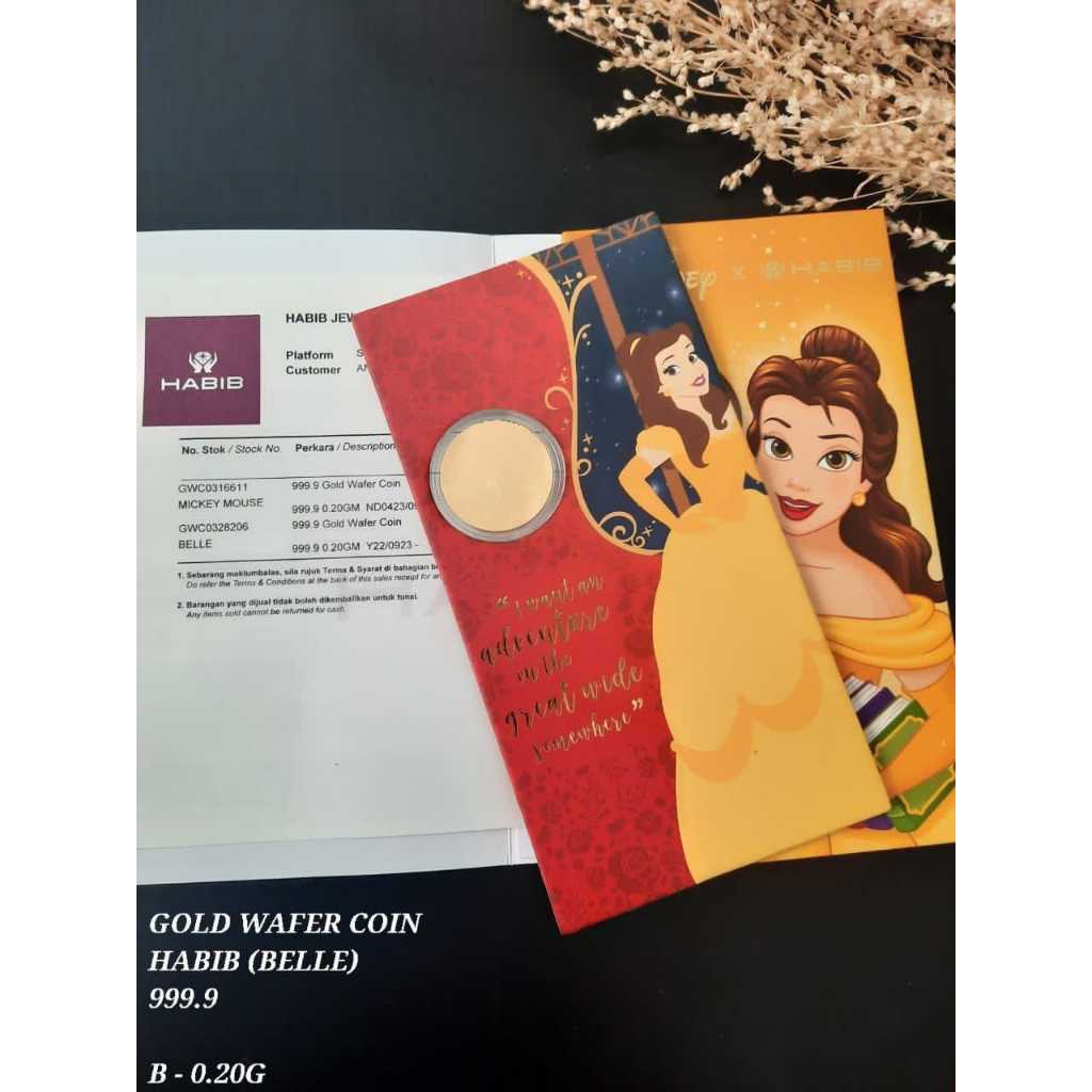 [FREEGIFT] GOLD WAFER COIN HABIB (BELLE) EMAS 999.9 0.20G | Shopee Malaysia