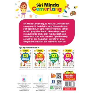 Siri Minda Cemerlang 121 Aktiviti & Mewarna Anak Pandai - Buku Aktiviti ...