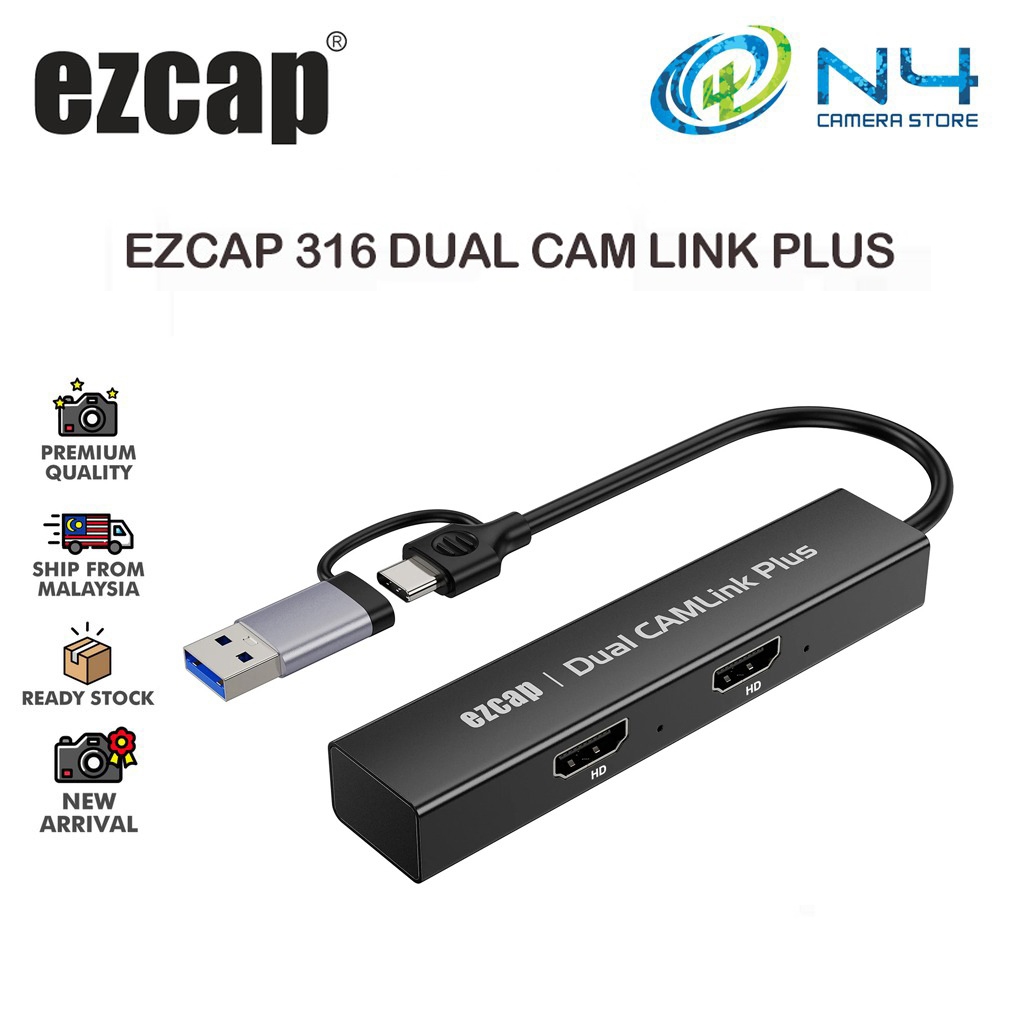 EZCAP 316 Video Capture Card Dual CAMLink 1080p 60fps Video Capture ...