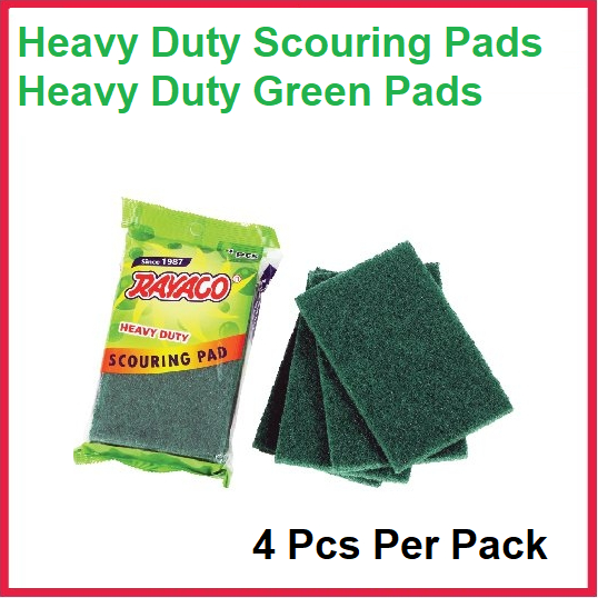 Rayaco Heavy Duty Scouring Brush 軟青布/Green Polyester Scouring Pad ...