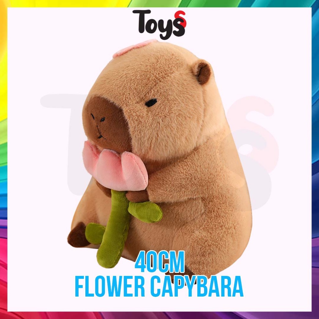 🍊Toyss Capybara Plush Toy Capibara Anak Patung Comel Capybara Plushie ...
