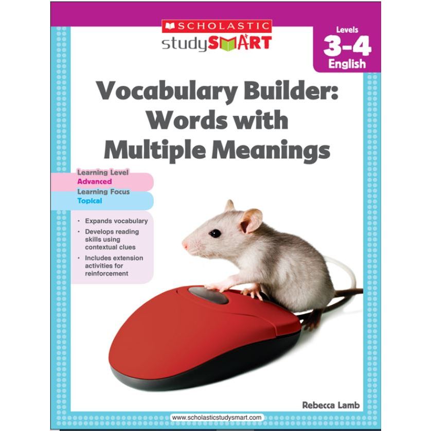 Scholastic Study Smart Vocabulary Builder Words With Multiple Meaning ...