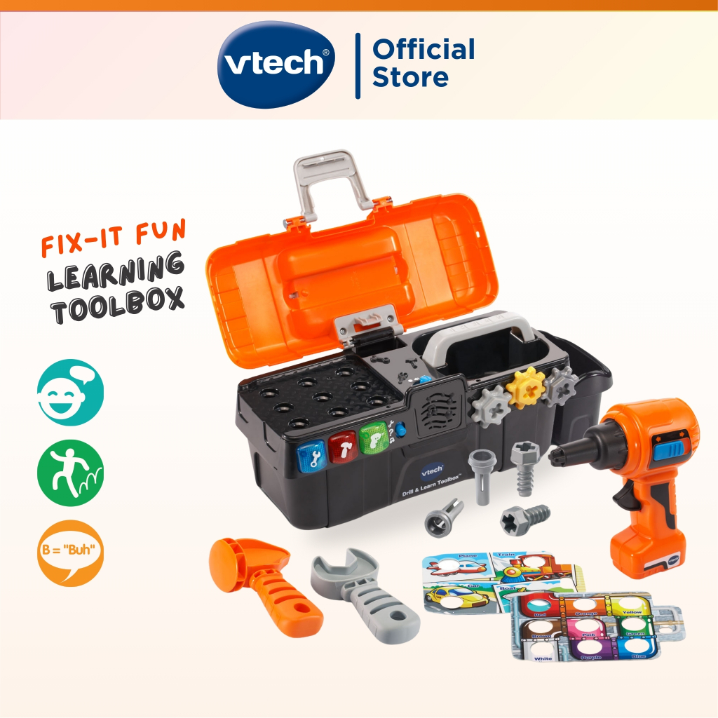 VTech Drill & Learn Toolbox Boys Toolbox Toys Role-Play Toys Boys Toys ...