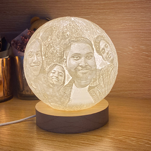 Personalized 3D Moon Lamp with Custom Photo Print Picture Night Light ...