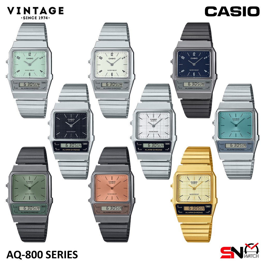 Casio Vintage Unisex Watch AQ-800E AQ-800EB AQ-800EC AQ-800ECGG AQ ...
