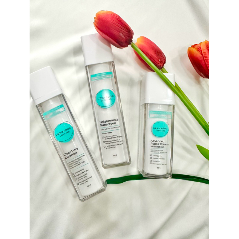 DERMADOC ACNE SET (CLEANSER, DAY CREAM & RETINOL) | Shopee Malaysia