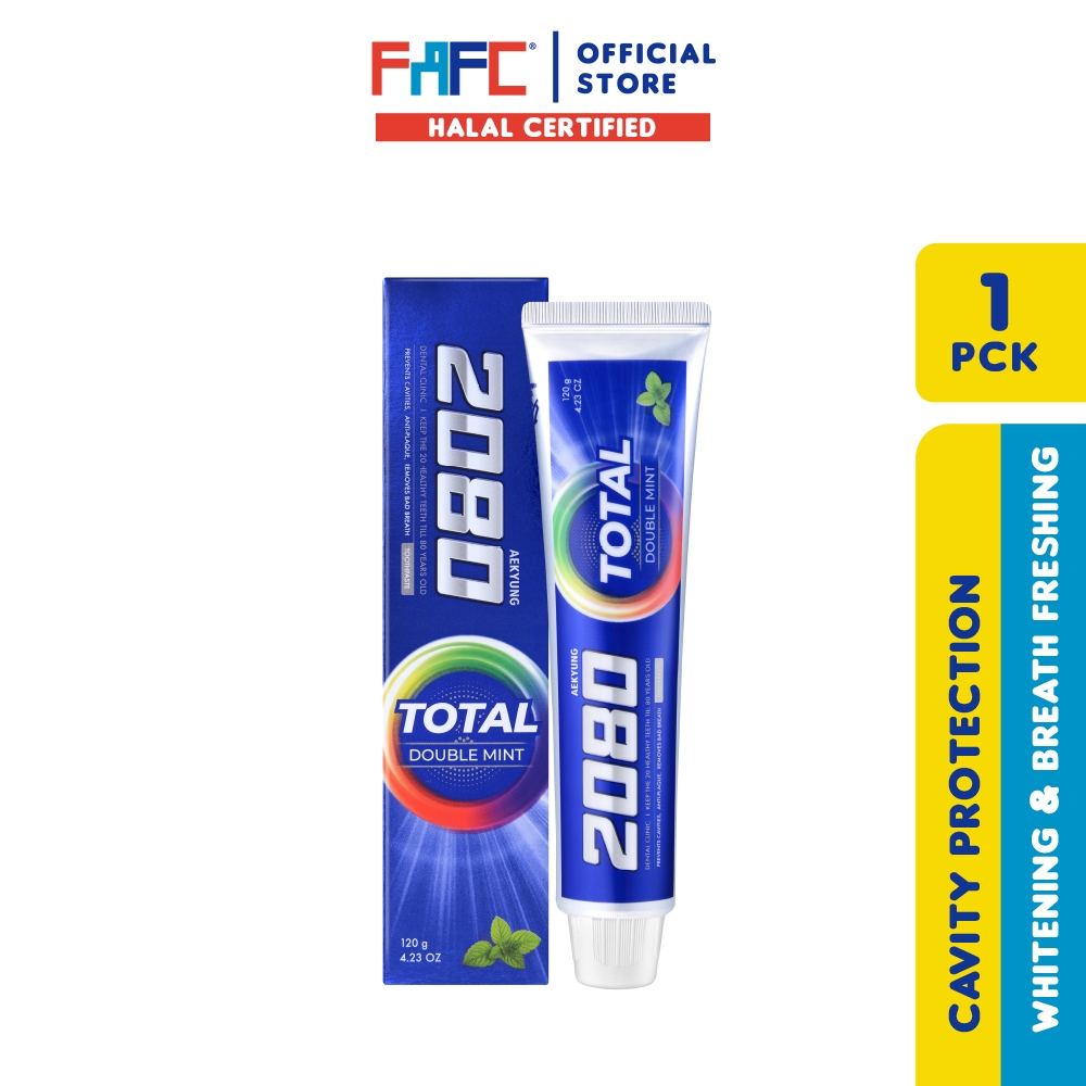 2080 Dental Clinic Cavity Protection Toothpaste - Double Mint + Vitamin E (120g) | Shopee Malaysia