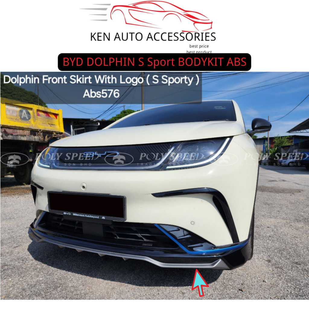 BYD DOLPHIN S SPORT BODYKIT WITH SPOILER WITH PAINT ABS MATERIAL ...