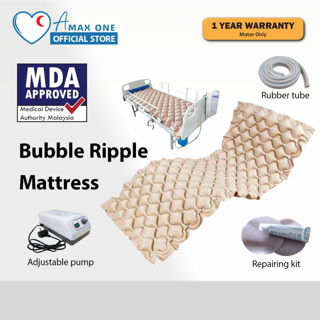 Anti-Decubitus Bubble Ripple Mattress With Adjustable Pump Bedsore ...