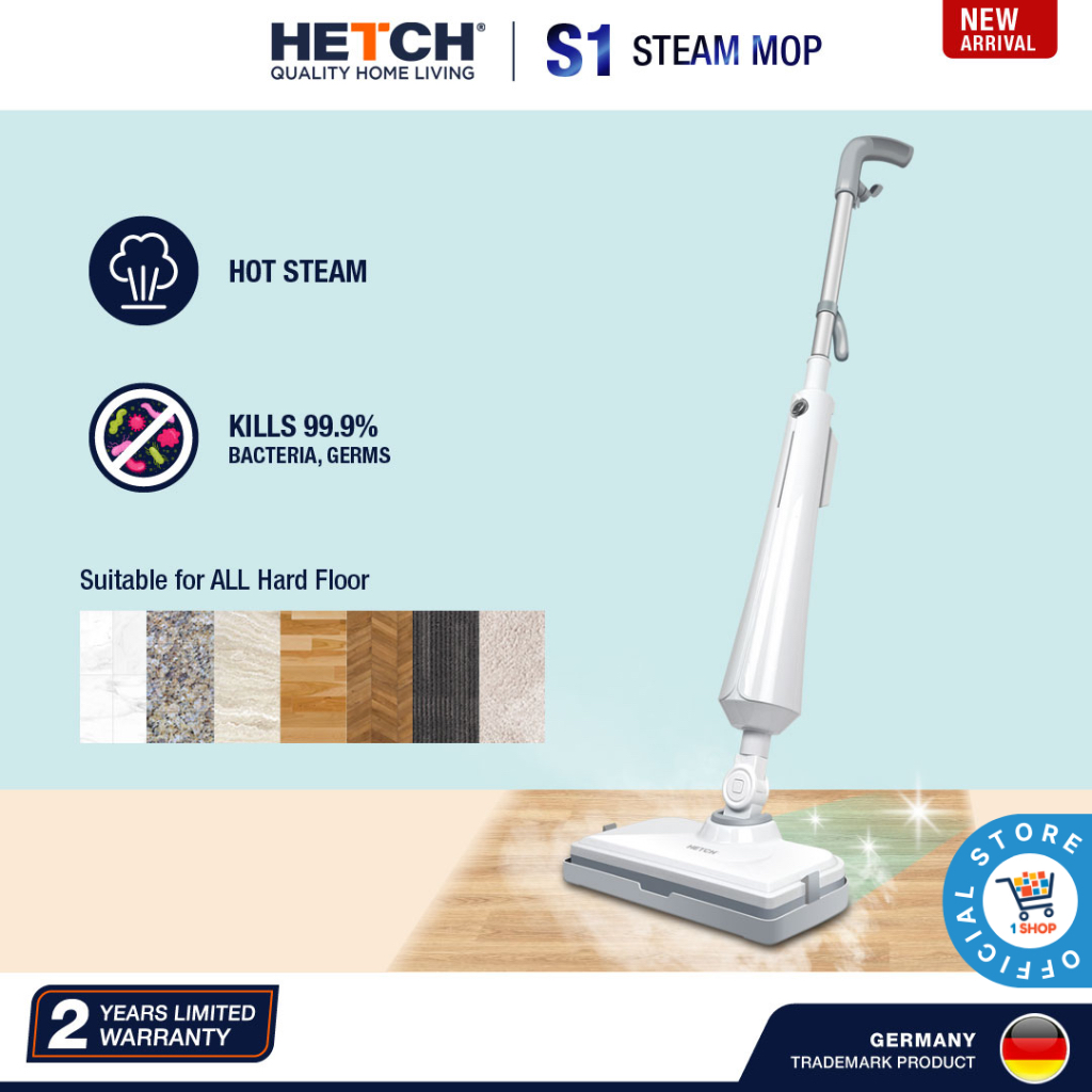 HETCH S1 Steam Cleaner Steam Mop Electric Mop Sanitize Floor SMP-1421 ...