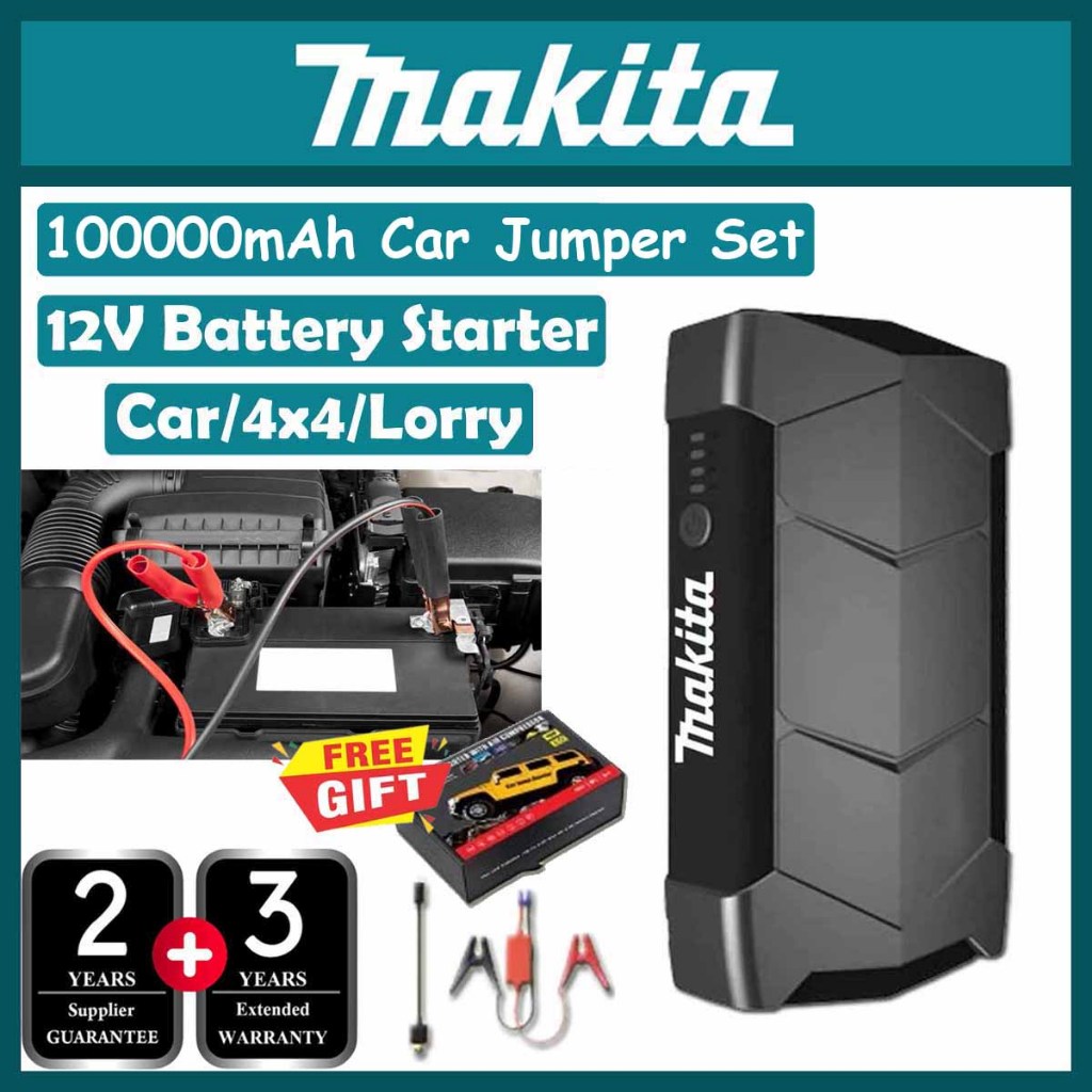 Makita 100000mAh Car Jumper Car Battery Power Bank Jump Start Emergency ...