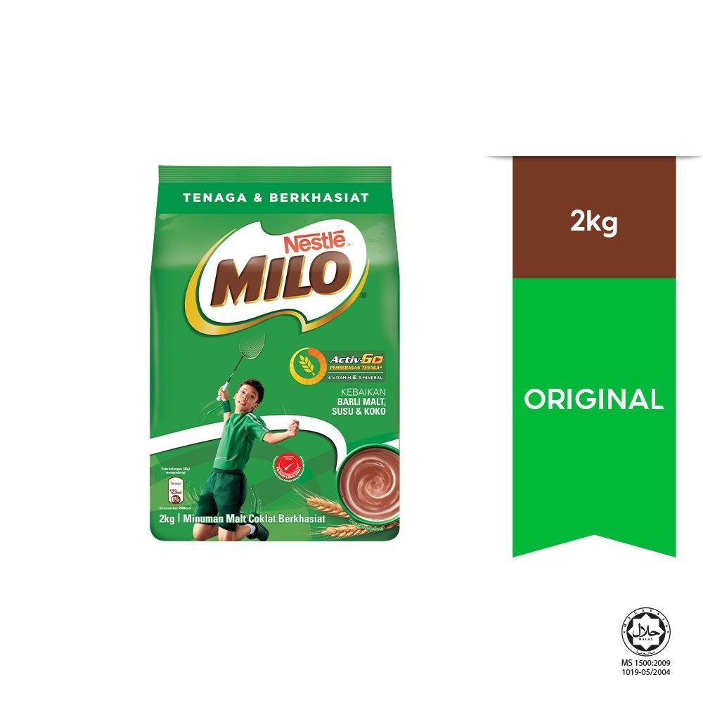 [Offer]NESTLÉ MILO CHOCOLATE MALT POWDER Soft Pack 2kg (Exp:02/2025 ...