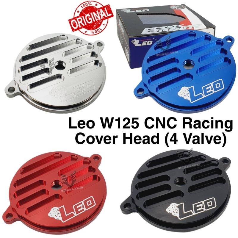 WAVE125 4 VALVE RACING HEAD COVER CNC 4V LEO RED BLUE SILVER BLACK ...