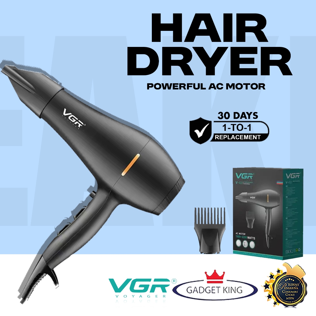 VGR V-433 Barber Equipment Powerful AC Motor Hair Styler Professional Electric Hooded Hair Dryer ...