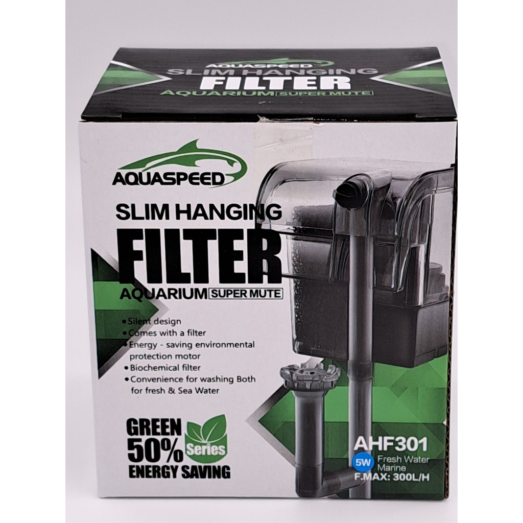 AQUASPEED Slim Hanging Filter超薄悬挂式过滤器 Penapis Gantung akuarium | Shopee ...