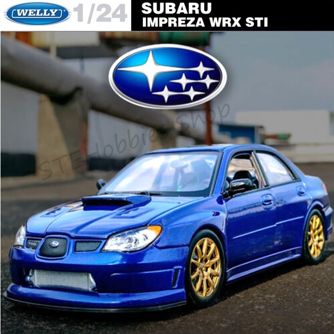 STE88 Subaru Impreza WRX STI 1:24 Scale Metal Car Model Die-cast Toys ...