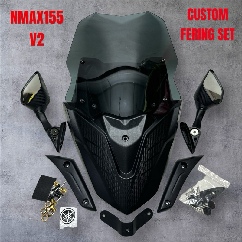 YAMAHA NMAX 155 V2 N MAX 155 NEW 2020 V2 FRONT VISOR WINDSHIELD / SIDE ...