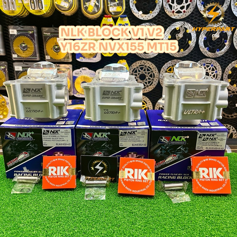 NLK PERFORMANCE RACING BLOCK SET V1 V2 SUPER CERAMIC ULTRA+ 62MM 63MM 65MM 65+6MM STD SLIP ...