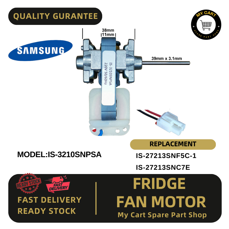 【READY STOCK】SAMSUNG Refrigerator Fan Motor Kipas Peti Sejuk冰箱风扇电机IS ...