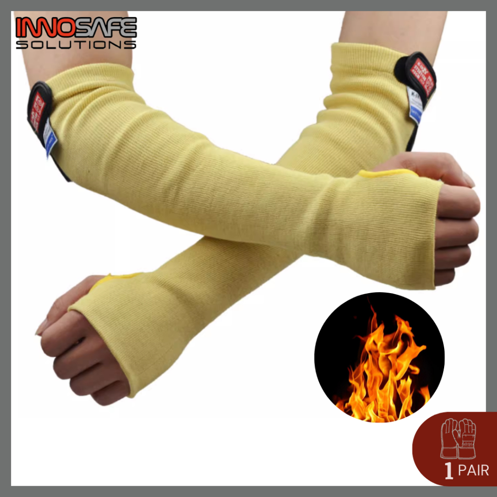 [1 Pair] Anti Cut & Heat safety hand sock arm sleeve arm cover Safety ...