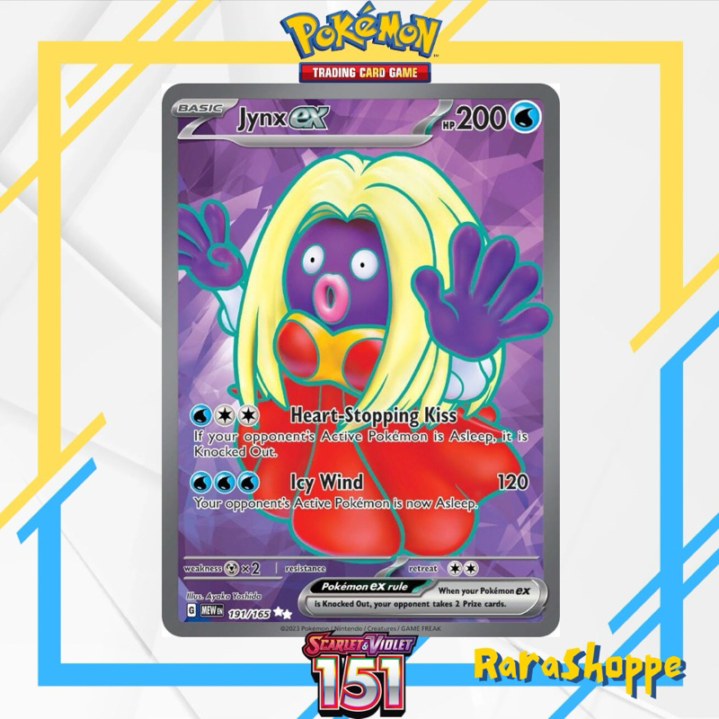 Pokemon TCG - Jynx ex - 191/165 - SV: Scarlet & Violet 151 (MEW ...