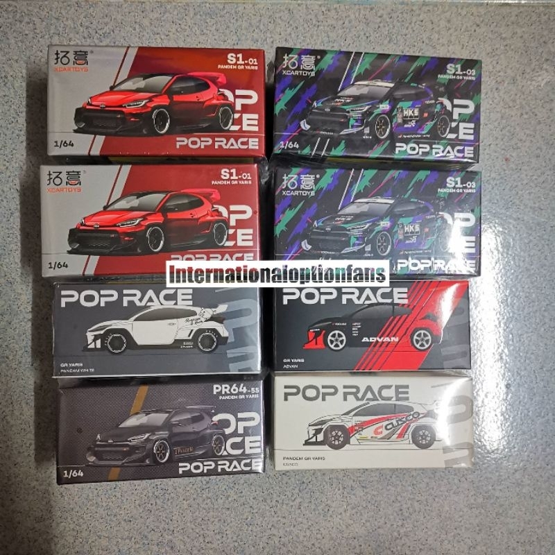 poprace pop race GR yaris advan red white cusco hks pandem hk Chrome ...