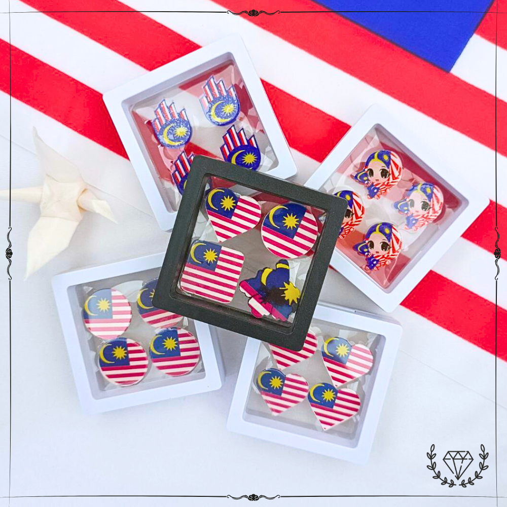 Baby Brooch Pin Tudung Bendera Malaysia Brooch Bunga Merdeka Kerongsang ...