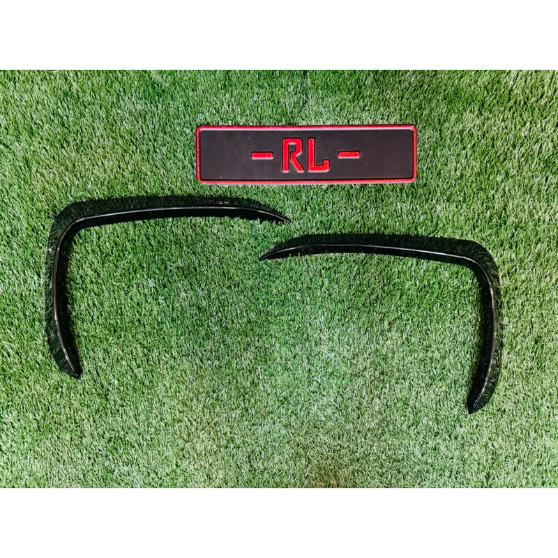 BMW F15 X5 F16 X6 Msport front bumper canard air duct fin spoiler cover ...
