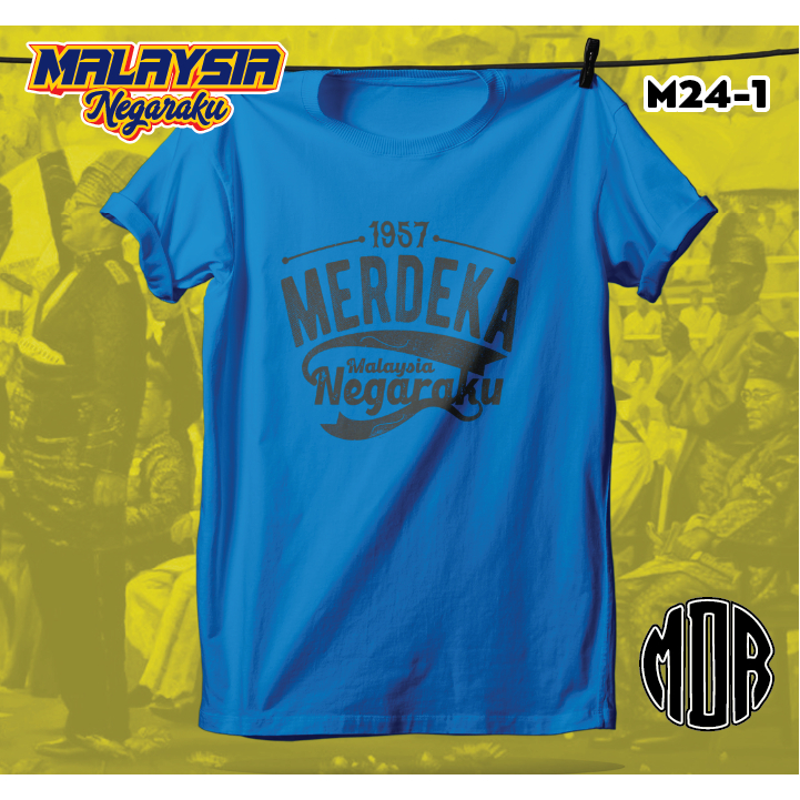 T-Shirt Microfiber Malaysia Merdeka 2024 | T-shirt Merdeka 2024 ...