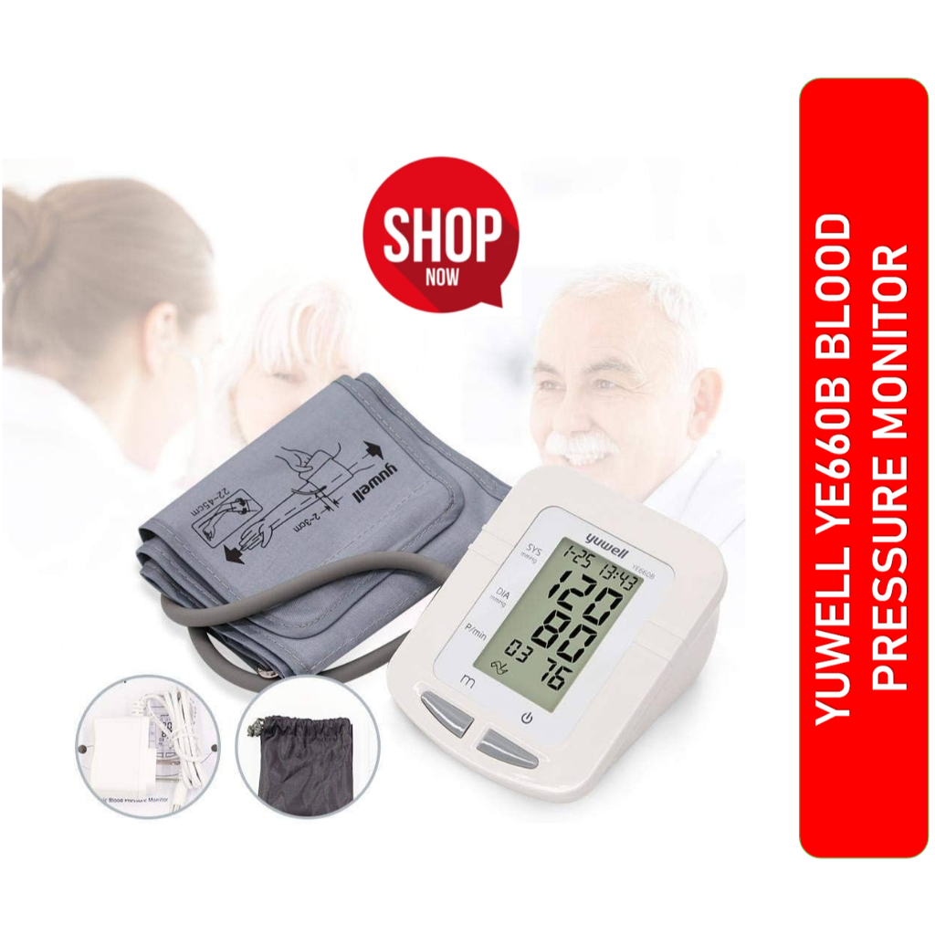 YUWELL YE660B BLOOD PRESSURE MONITOR (5 YEAR WARRANTY) | Shopee Malaysia