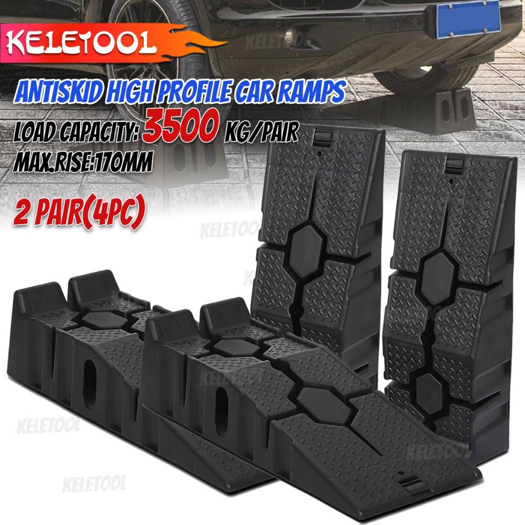 Jack Stand Jack kereta Heavy Duty Plastic Car Ramps Ramp Car Vehicle ...
