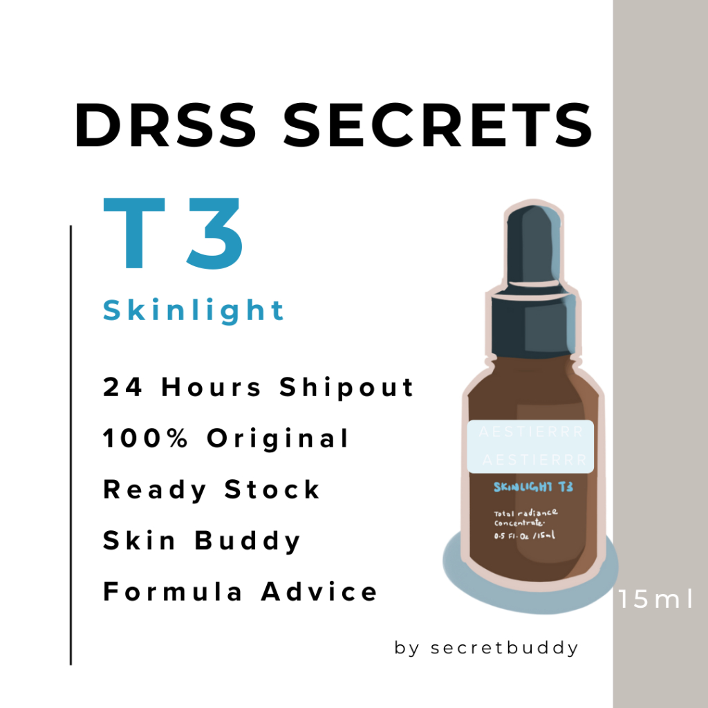 [24 Hours Ship Out] DRSS Secrets Skinlight Skin light T3 15ml Effective ...