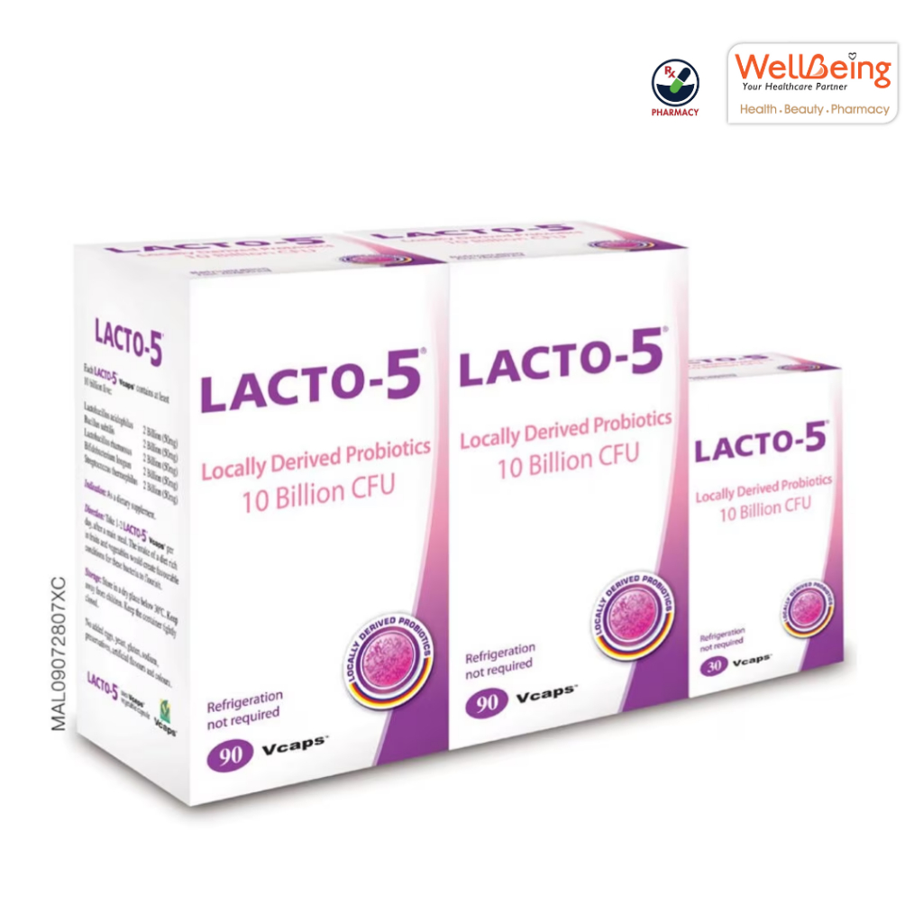 Lacto-5 Probiotics VALUE PACK (2 x 90's + 30's) | Shopee Malaysia