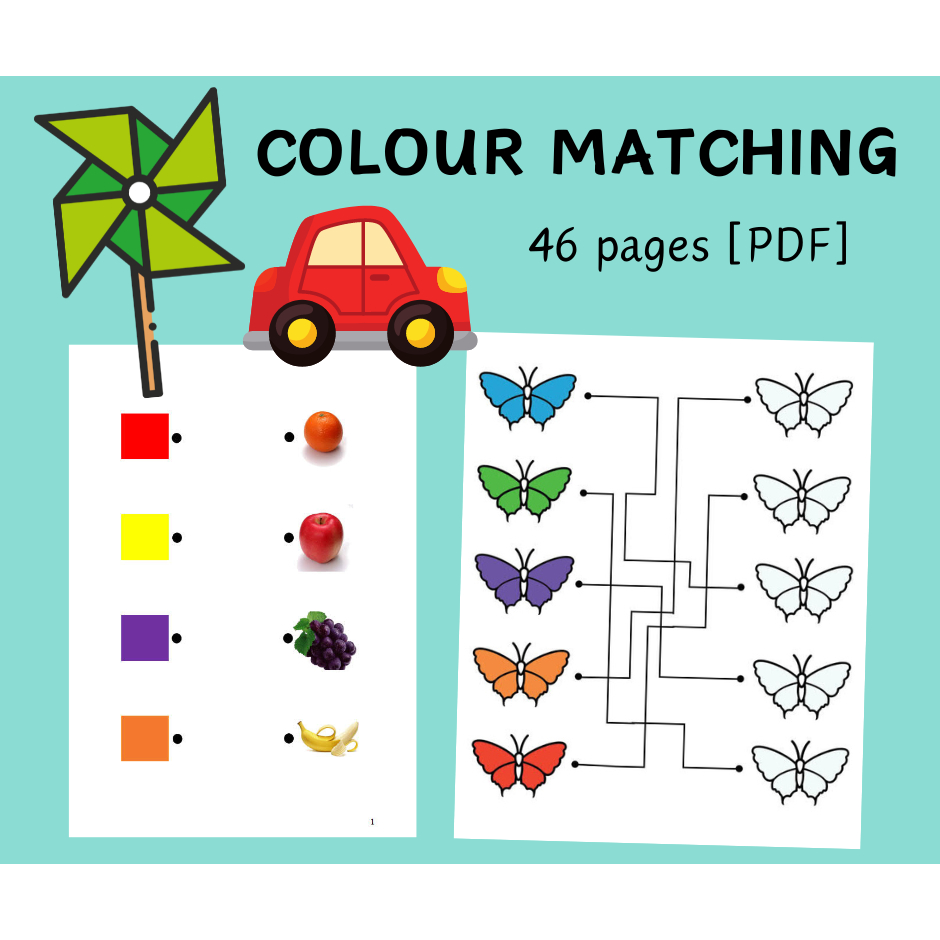 A616 - [PDF] Colour Matching 46 pages - mengenali warna kids activities ...