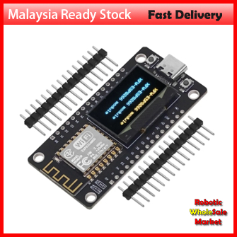NodeMCU ESP8266 V3 Development Board With 0.96 Inch OLED Display CH340 ESP-12F WiFi Module TYPE ...