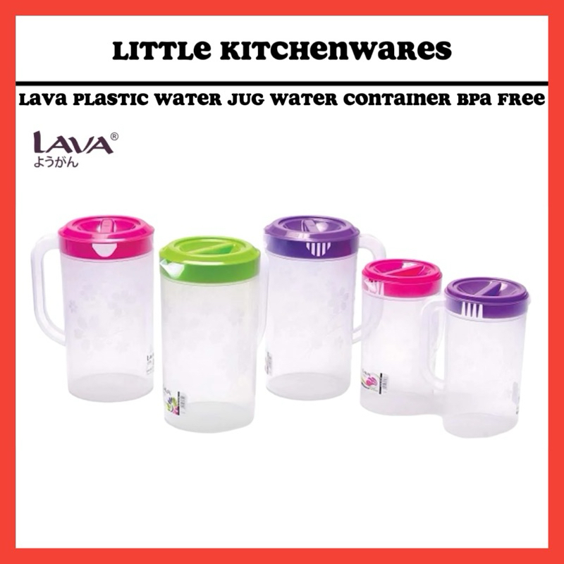 LAVA Plastic Water Jug Water Container BPA FREE / Jag Air Bekas Air ...