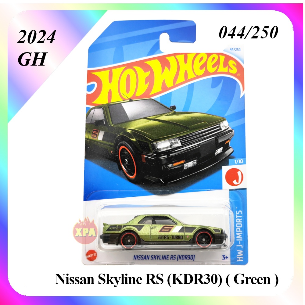 Hot Wheels JDM Diecast Cars 82 Nissan Skyline RS (KDR30) R30 ( Green ...