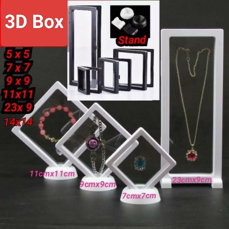 3D Display Box And Stand / Jewellery Box / Kotak Pamer 3D / Kotak ...