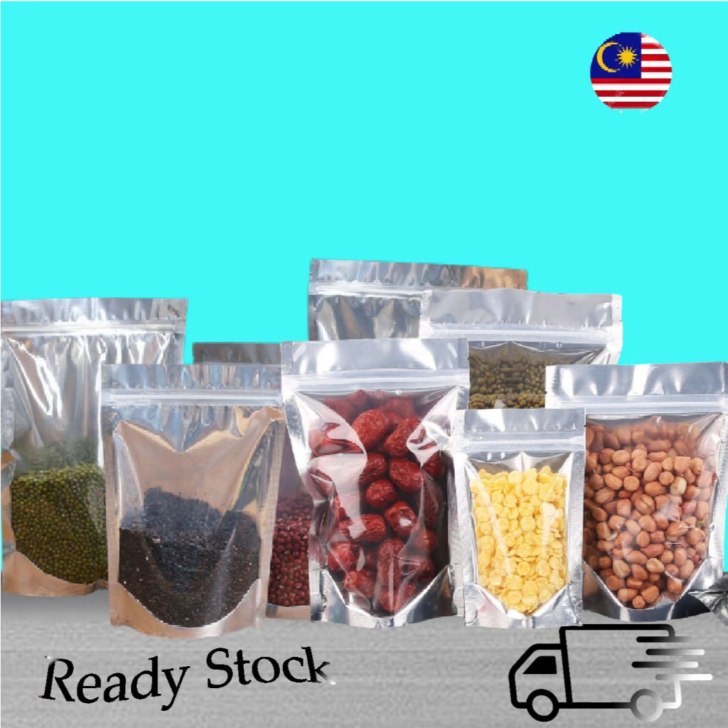 Ziplock Metallized Plastic stand pouch/bungkusan makanan/kerepek 150mm ...
