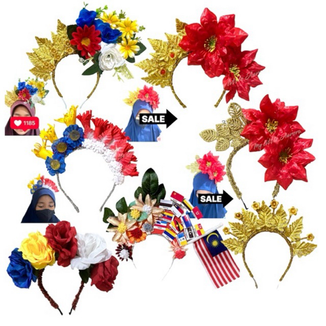 Cekak Bunga Lintang | cekak Kemerdekaan | Merdeka headpiece | hari ...