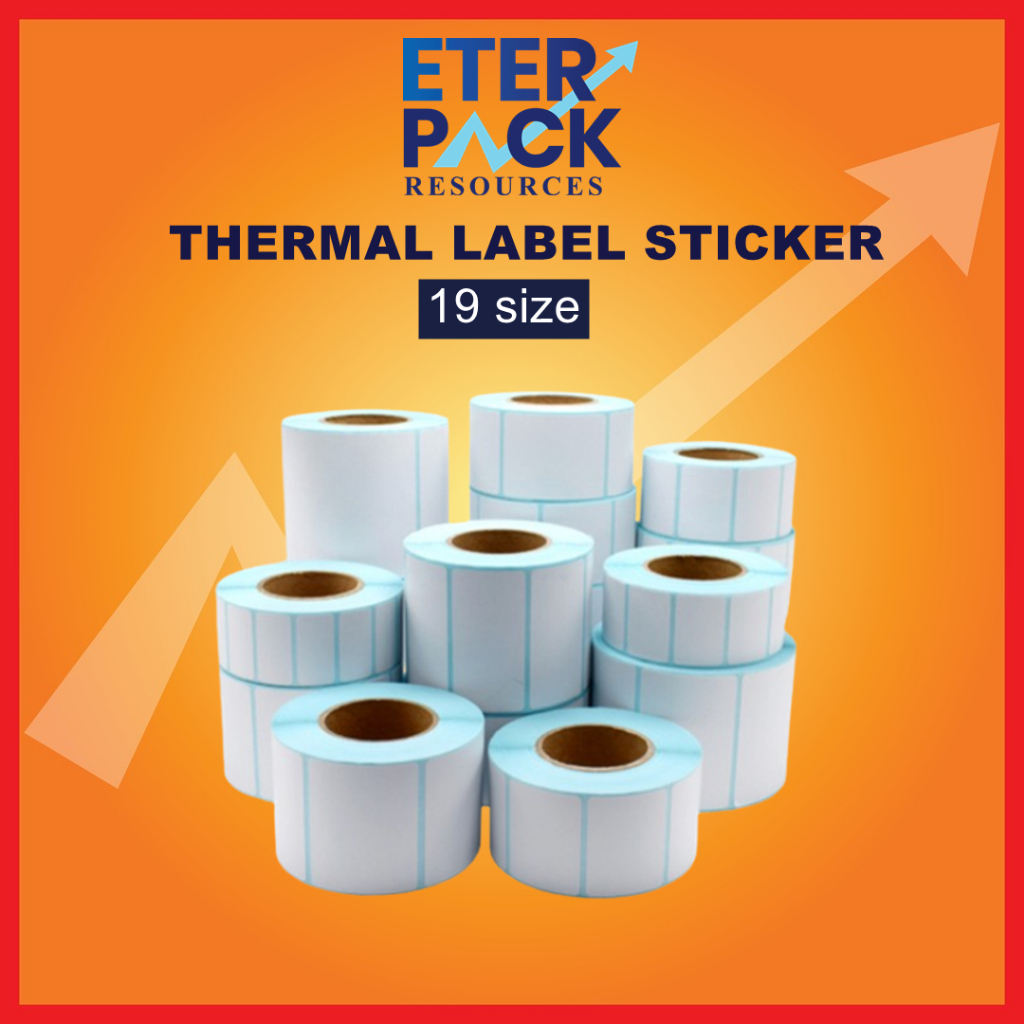 Thermal Label Sticker Paper Barcode Price Product Name Tag 19size ...