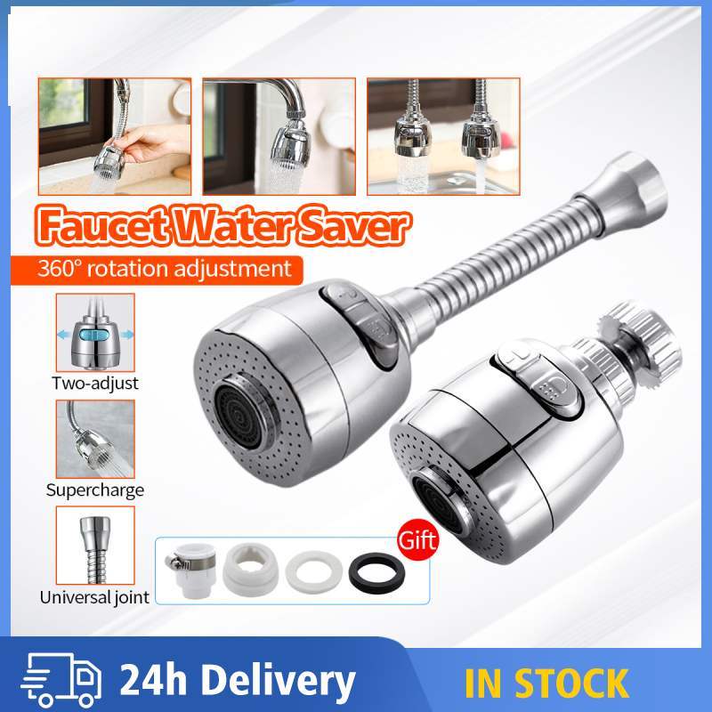 💧360°Swivel Tap Sink Faucet Kitchen Sink Dapur Water Saving Sink Tap ...