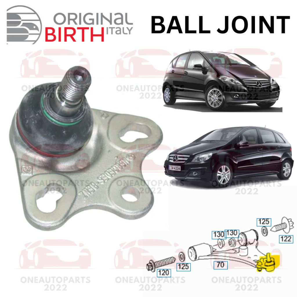 ORIGINAL BIRTH ITALY BALL JOINT MERCEDES BENZ W169 A170 W245 B170 B180 ...