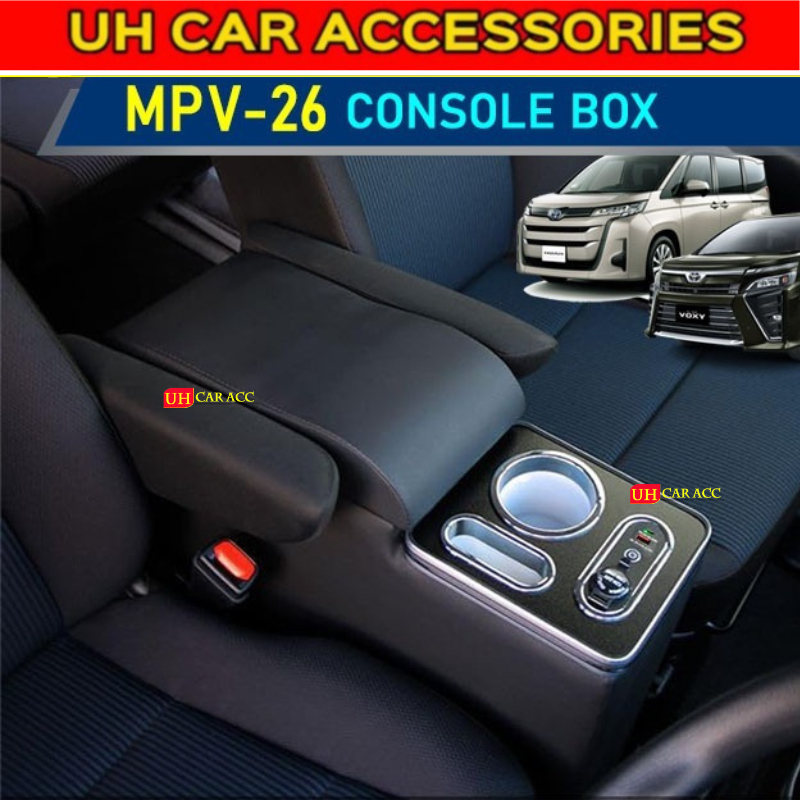 TOYOTA VOXY NOAH MPV 26 Console Box Atmosphere LED light / USB Charging port /Cig Lighter ...