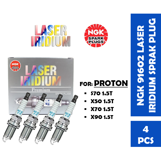 【100% ORIGINAL】NGK 91602 Laser Iridium Spark Plug For Proton X50/ X70 ...